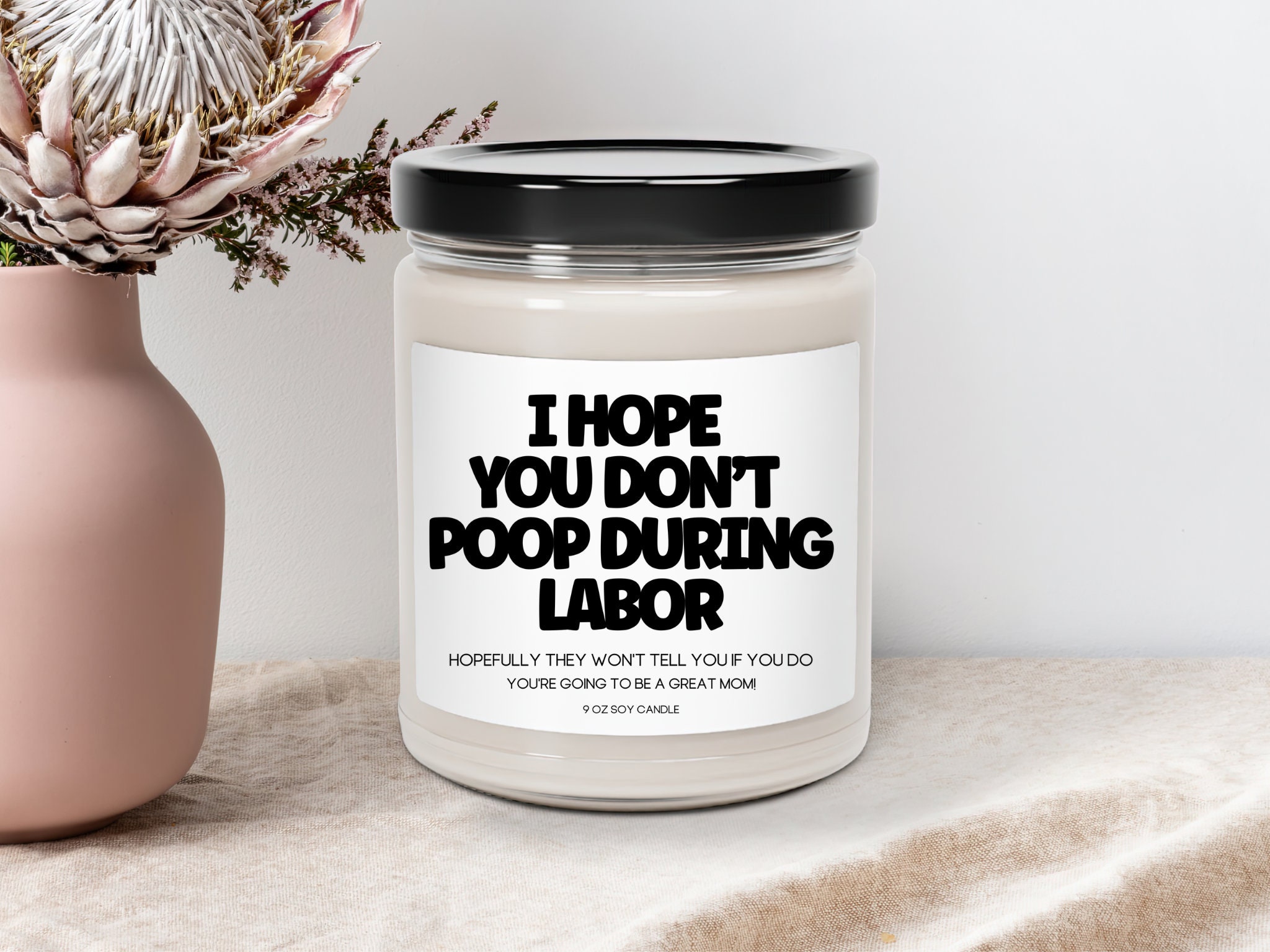 Don't Poop, Poop Candle, Poop Joke, Labor Candle, Funny Pregnancy ...