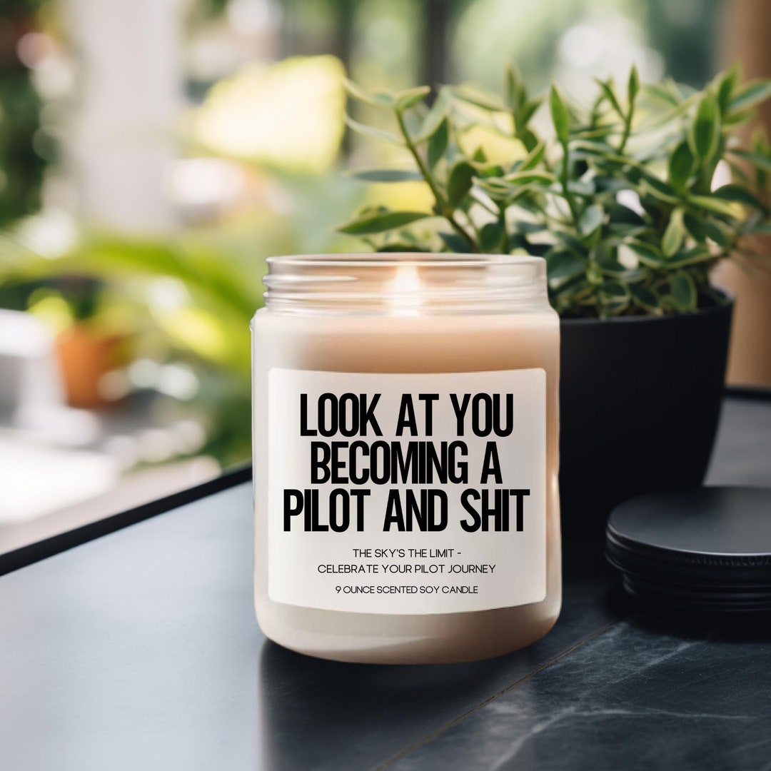 Pilot Candle,flight School Gift,gift for New Pilot,flight School Grad ...