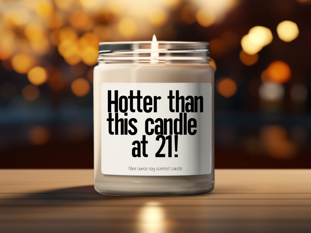 21st Candle, Turning 21, 21st Birthday Gift for Her Funny, 21st Bday ...