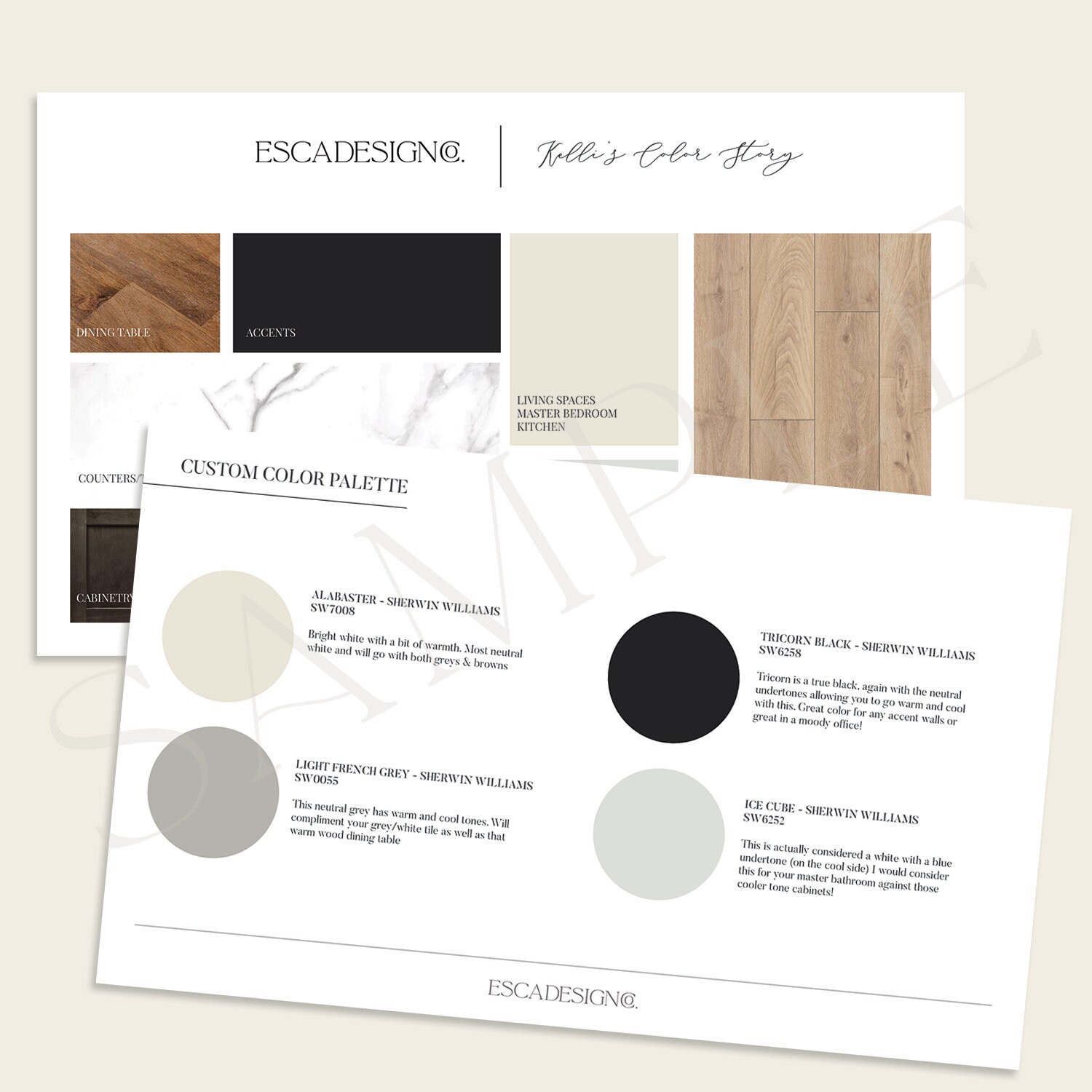 Interior Design Color Story | Custom Color Palette | Color Scheme ...