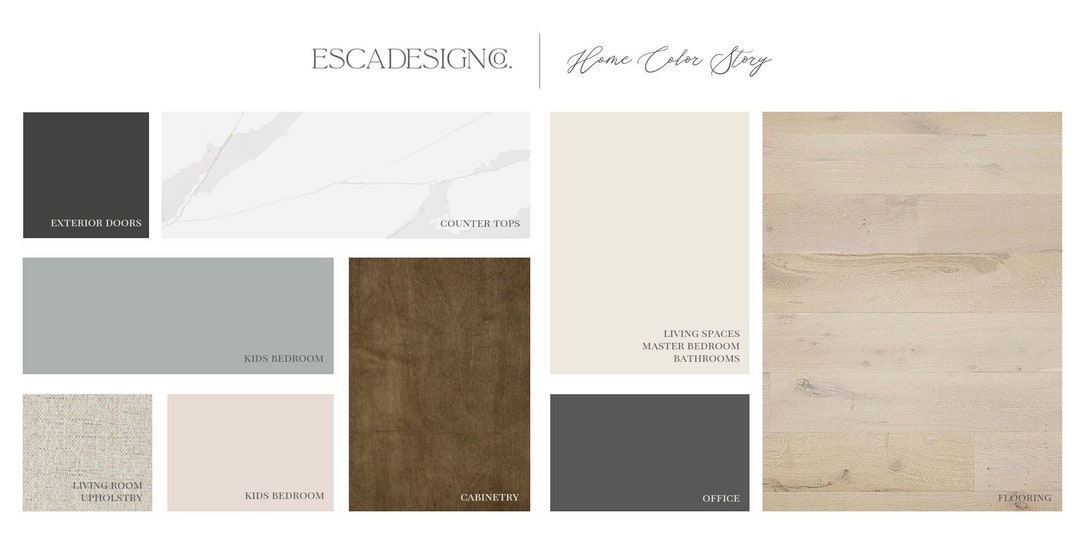 Interior Design Color Story | Custom Color Palette | Color Scheme ...