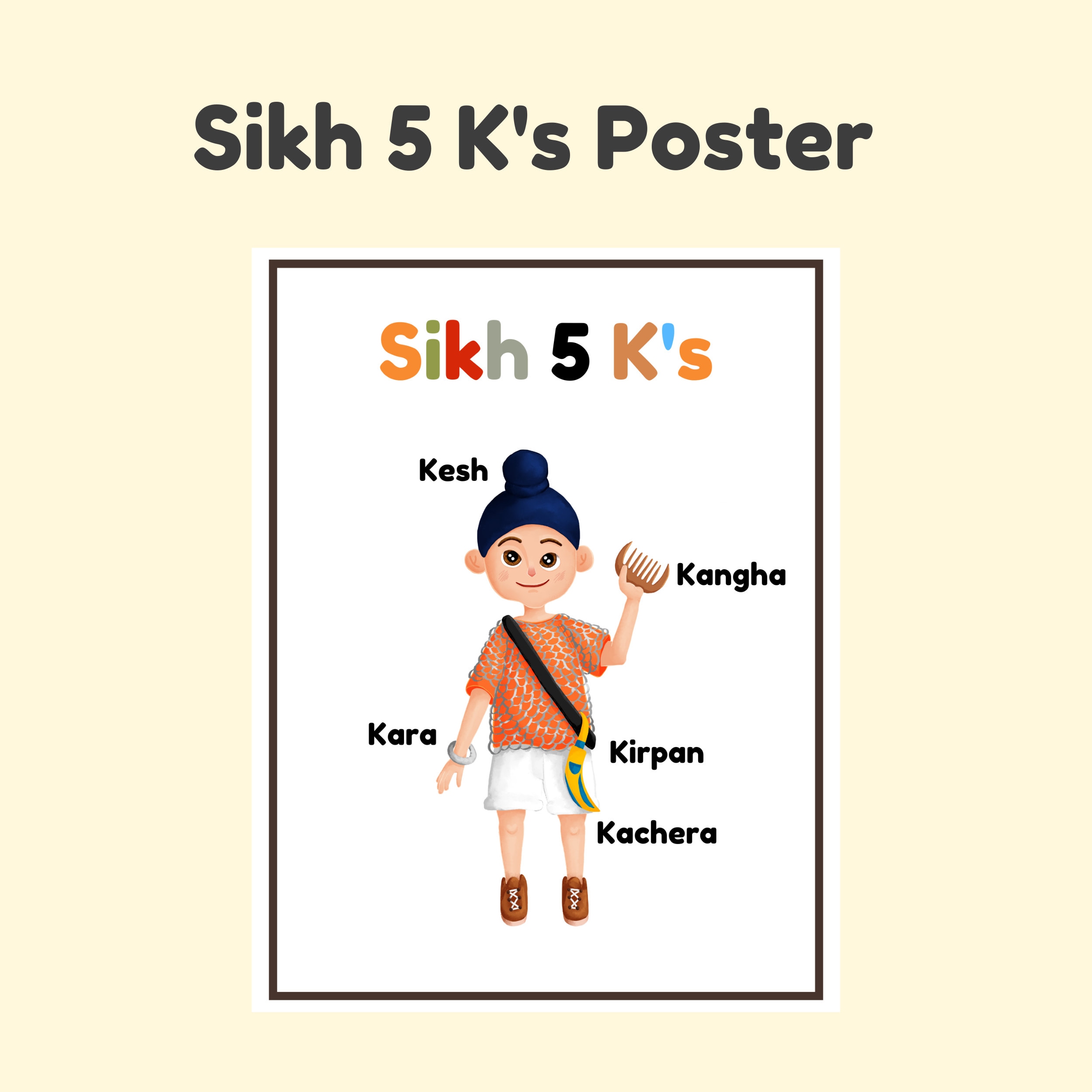 Punjabi Preschool Learning Pack - Punjabi Printable - Punjabi Sikh ...