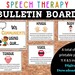 Speech Therapy Bulletin Board Kit, Speech Therapy Classroom, Door Decor ...