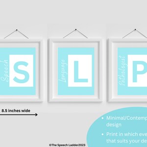 Speech Language Pathologist Gift, Speech Therapist Office Decor, SLP ...
