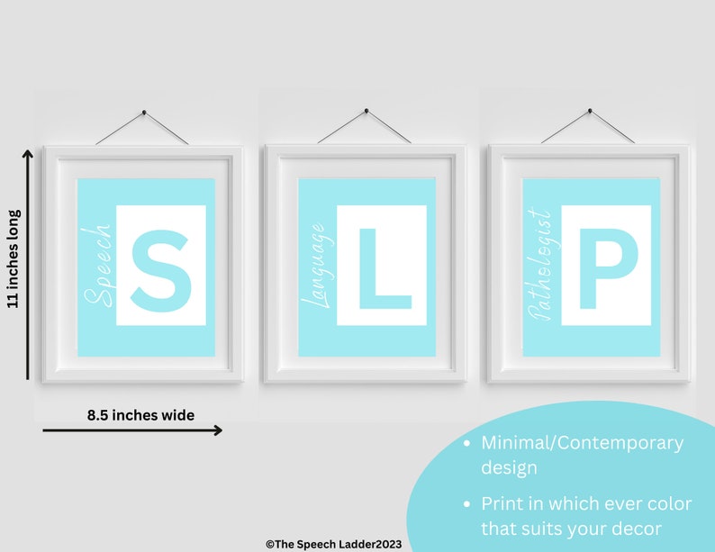 Speech Language Pathologist Gift, Speech Therapist Office Decor, SLP ...