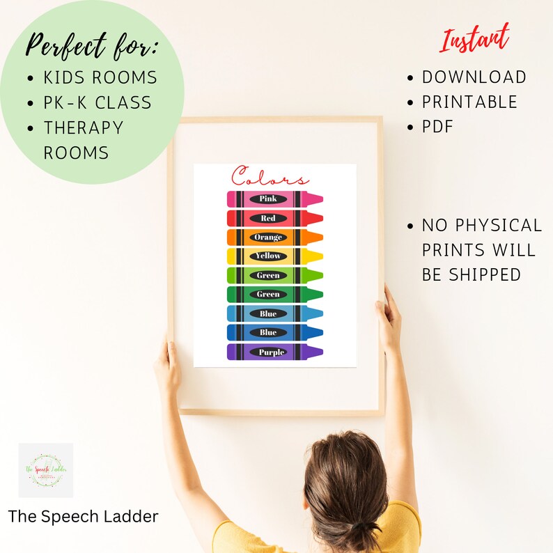 Colors Poster, Educational Poster, Classroom Poster, Classroom Decor ...