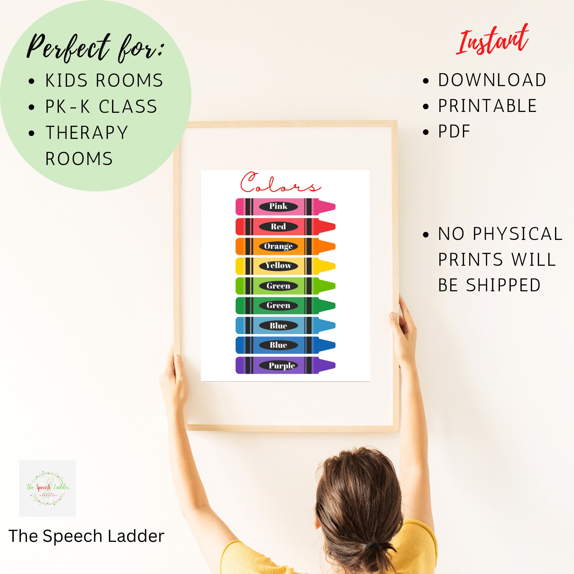 Colors Poster, Educational Poster, Classroom Poster, Classroom Decor ...