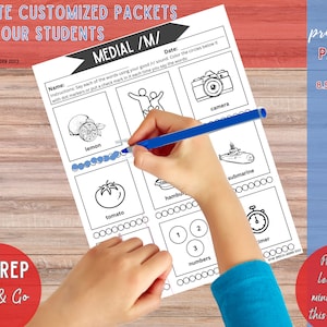 Articulation Drill Worksheets, Speech Therapy, Printable On-demand, SLP ...