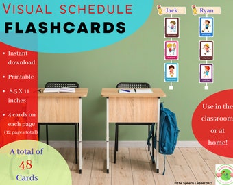 Activity Visual Schedule AAC Speech Therapy & Classroom Autism Apraxia ...