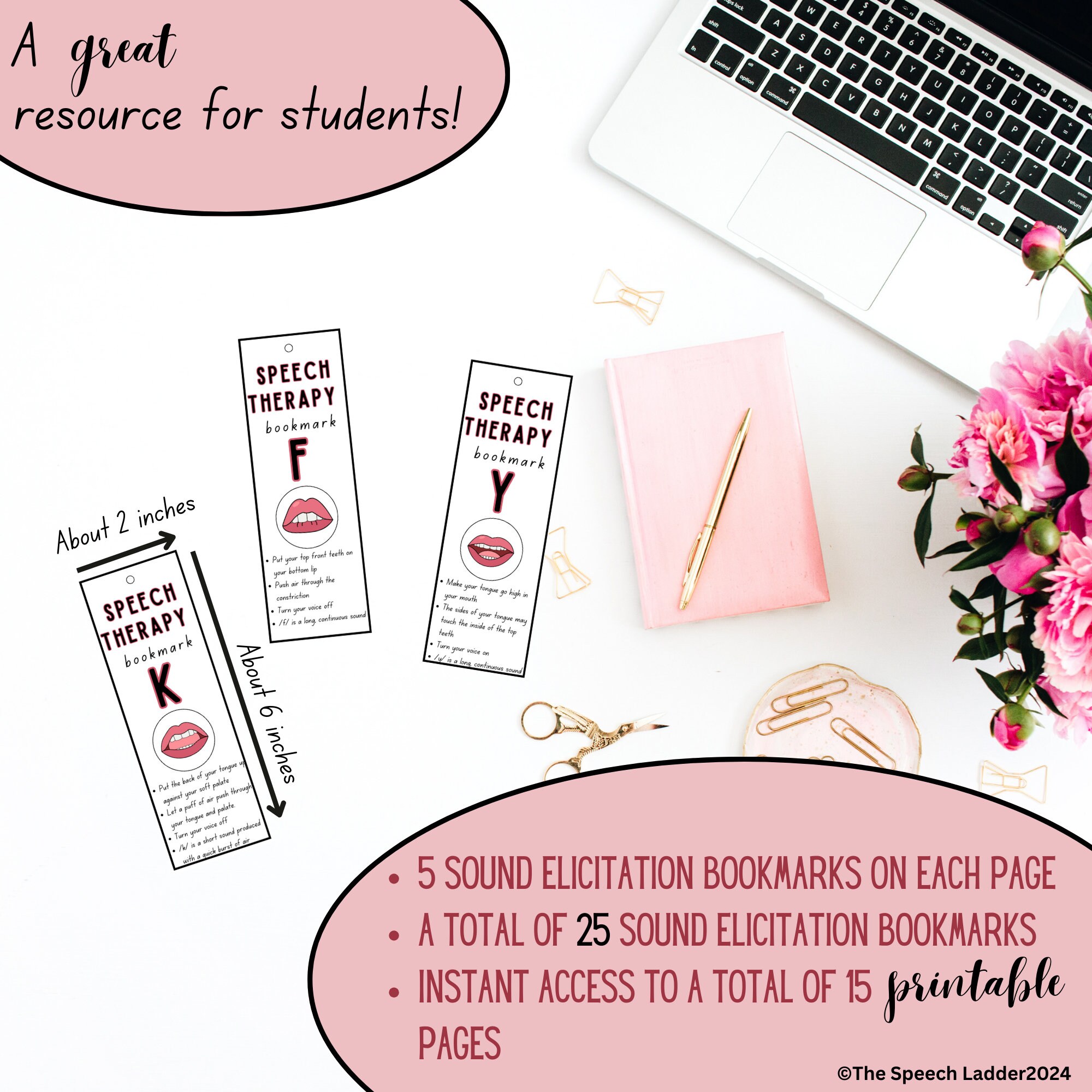 Speech Sound Elicitation Bookmarks, Articulation Resource, Instantly ...