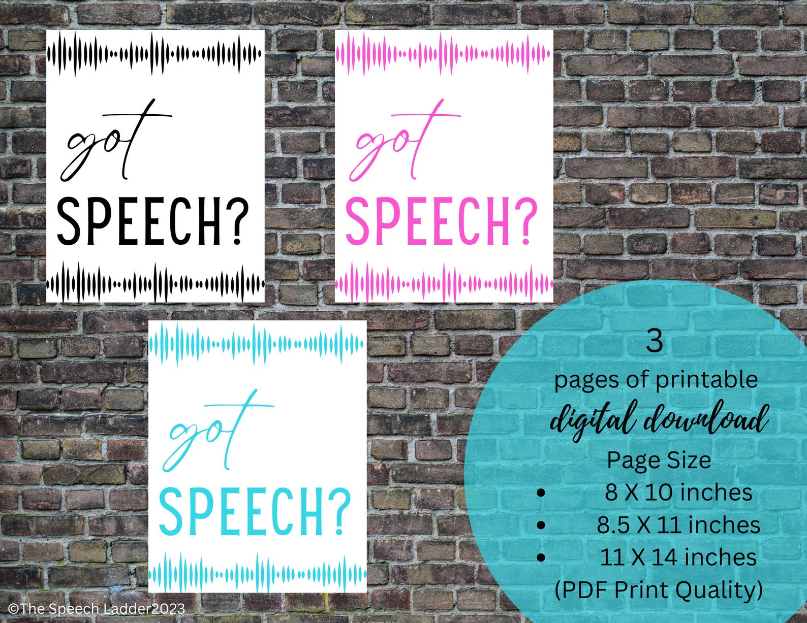 Got Speech Poster SPEECH Room Decor Speech Therapy Poster Speech ...