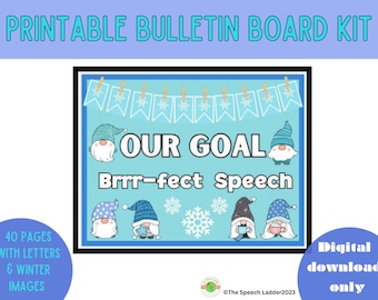 Christmas Speech and Language Bulletin Board, Classroom Bulletin Board ...