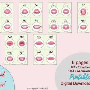 Visual Cue Cards for Speech Therapy, Speech Sounds Elicitation Cards ...