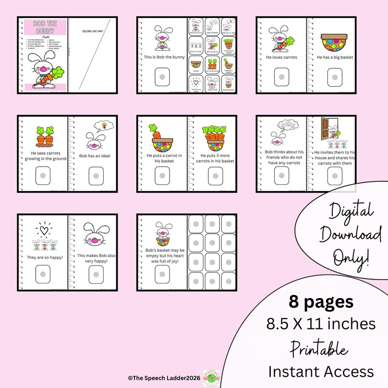 Adapted Book, Speech Therapy, AAC, Short-story Comprehension, Matching ...