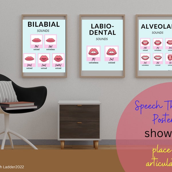 Place of Articulation Poster - Etsy