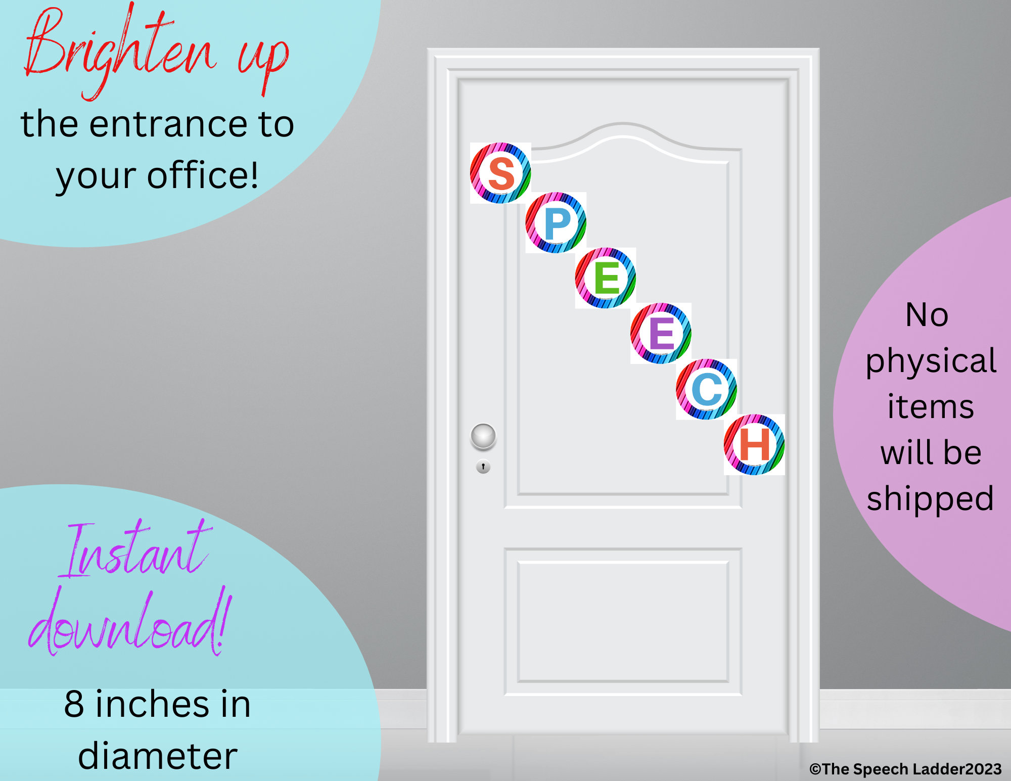 Speech Room Decor, Bulletin Board, Speech Office Door Sign, Speech ...