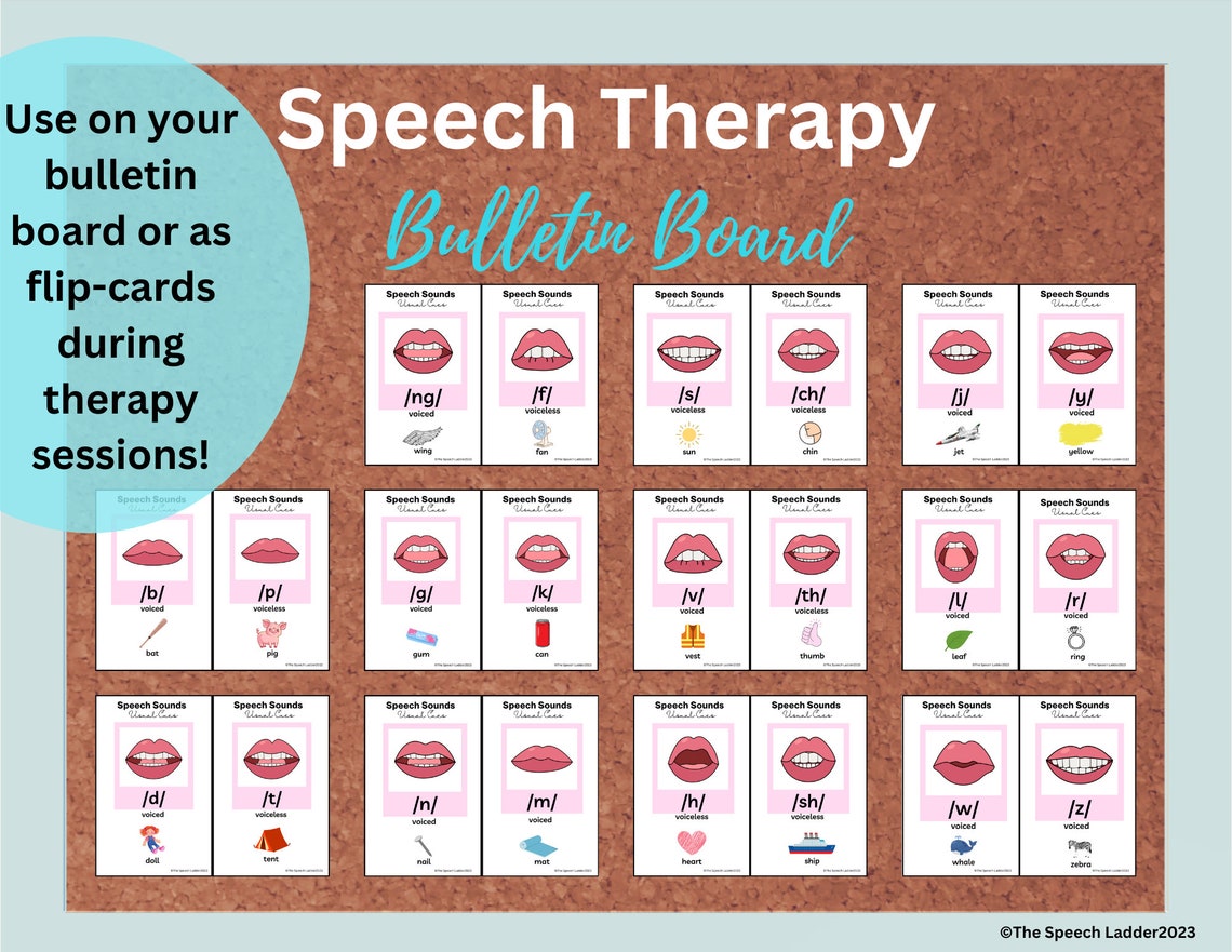 Visual Cues Flip-cards for Speech Therapy, Articulation Resource, SLP ...
