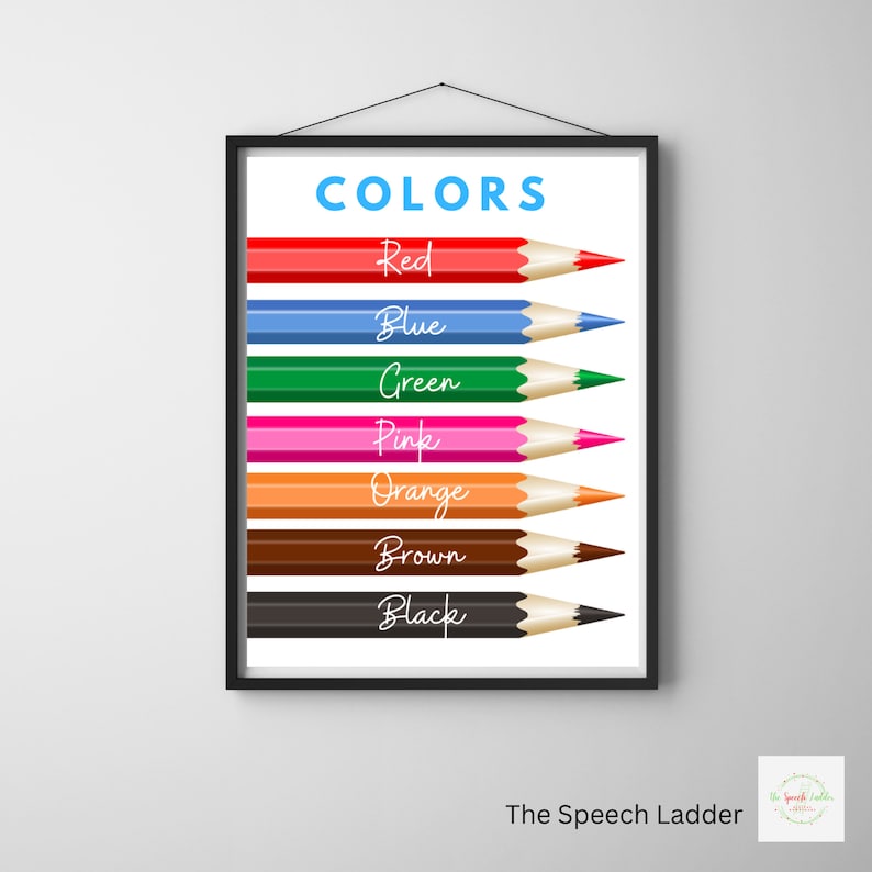 Colors Poster, Educational Poster, Classroom Poster, Classroom Decor ...