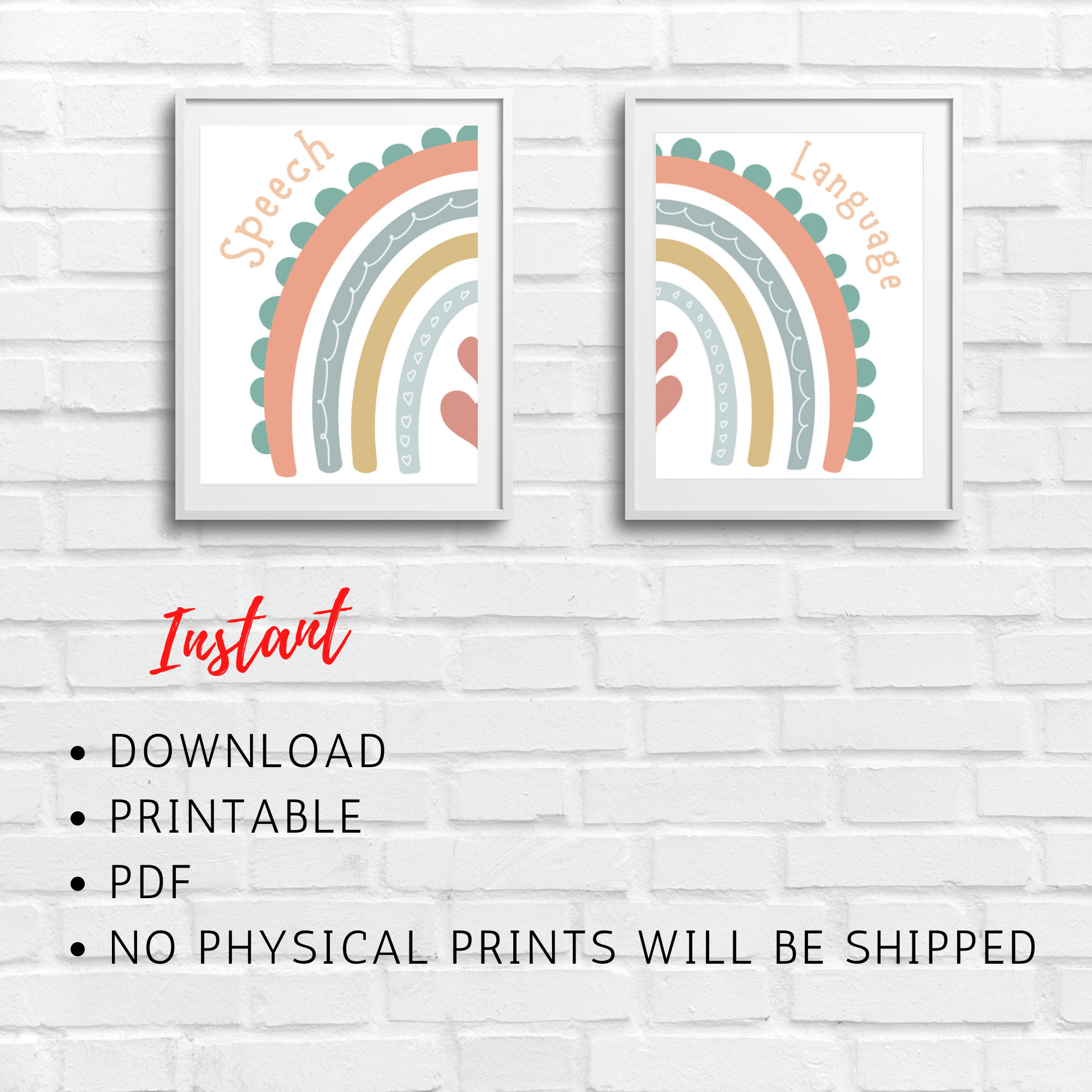 DIGITAL FILES, Speech Therapy Room Decor, Speech Room Wall Art, Speech ...