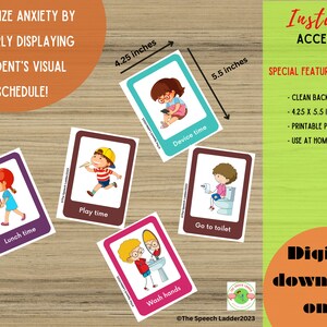Visual Schedule Flashcards, AAC, Speech Therapy, Autism Resource ...