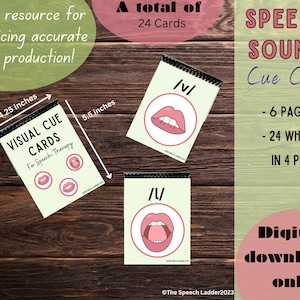 Visual Cue Cards for Speech Therapy, Speech Sounds Elicitation Cards ...