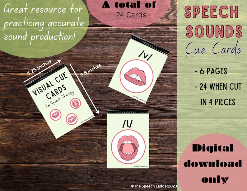 Visual Cue Cards for Speech Therapy, Speech Sounds Elicitation Cards ...