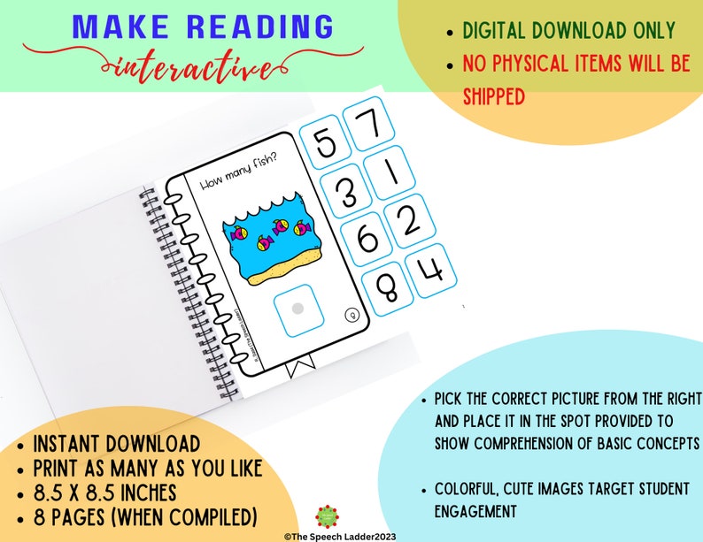Speech Therapy, Language Therapy, Receptive/expressive Language, Fish ...