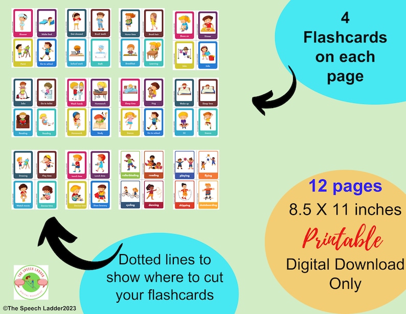 Visual Schedule Flashcards, AAC, Speech Therapy, Autism Resource ...