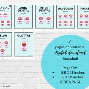 Speech Therapy Poster, Place of Articulation, Speech Room Decor, Speech ...