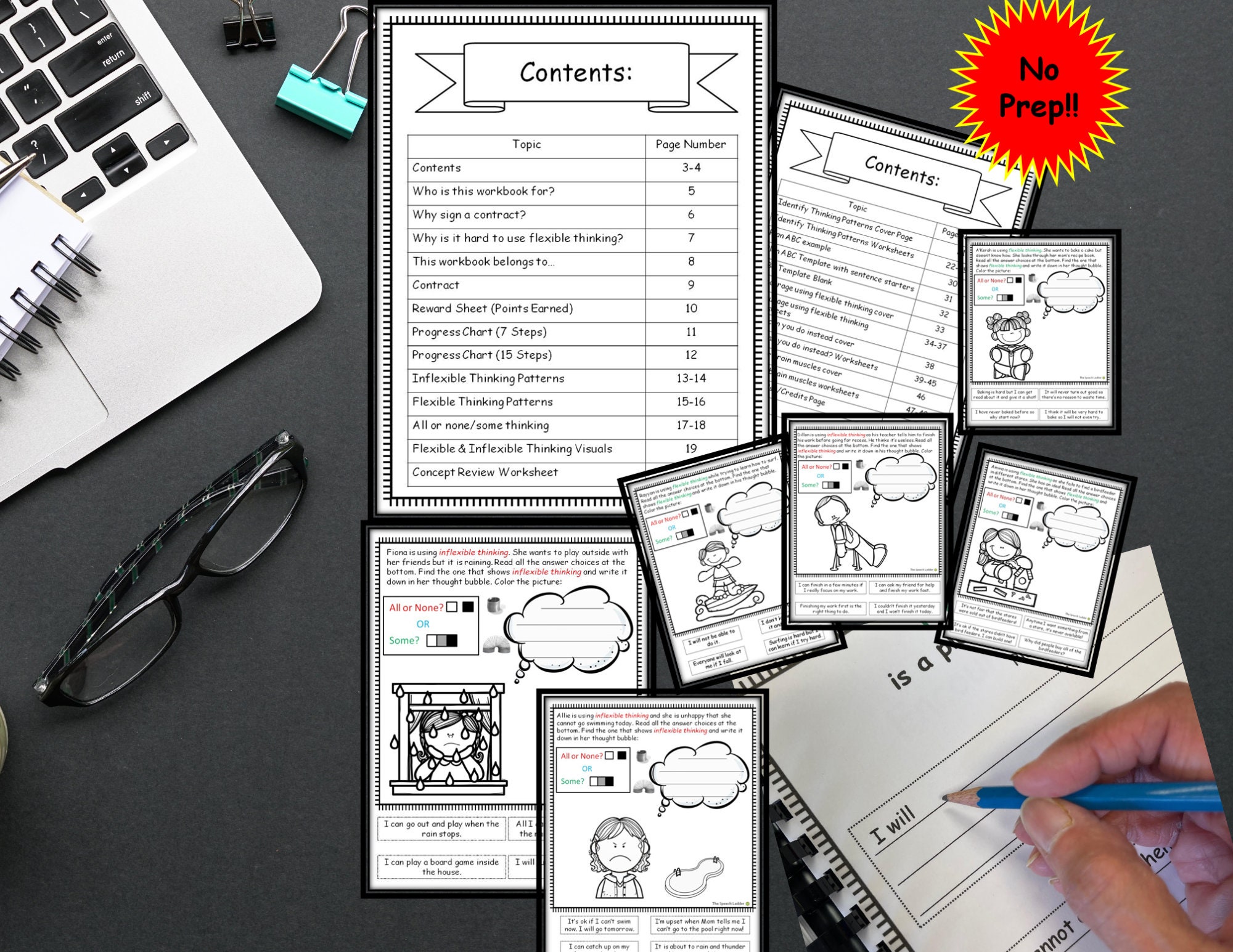 Flexible Thinking Workbook - Etsy