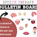 Speech Therapy Bulletin Board Kit, Speech Therapy Classroom, Door Decor ...