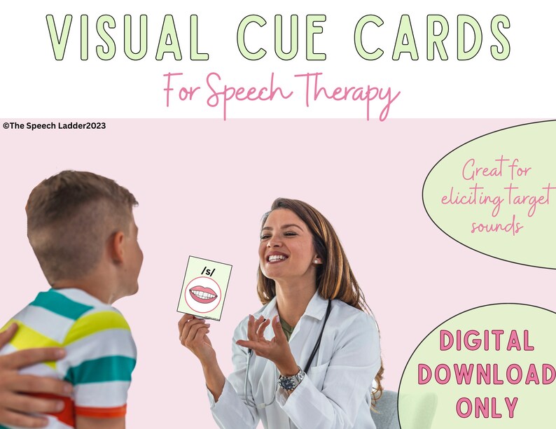 Visual Cue Cards for Speech Therapy Speech Sounds Elicitation - Etsy UK