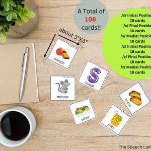 Speech Therapy /s/ & /z/ Articulation Cards, SLP Resource, Printable ...