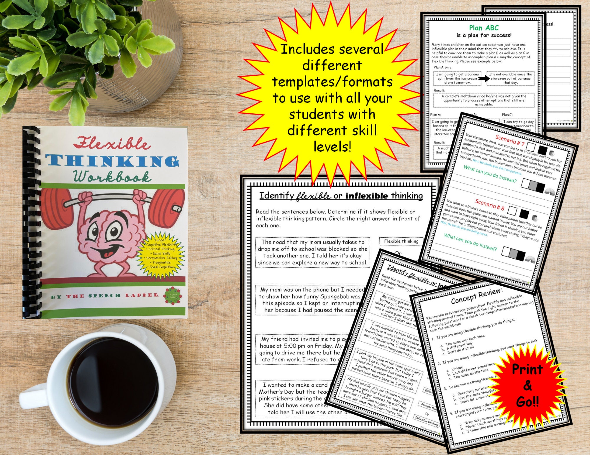 Flexible Thinking Workbook - Etsy