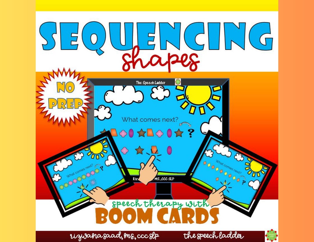 Sequencing Shapes and Patterns, BOOM CARDS, Digital Learning Activity ...
