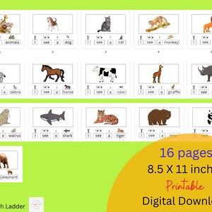 AAC Literacy Animals Book, Speech Therapy, Aided Communication ...
