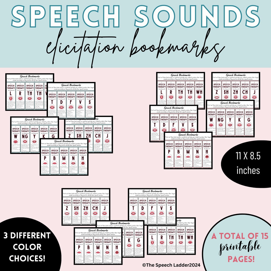 Speech Sound Elicitation Bookmarks, Articulation Resource, Instantly ...