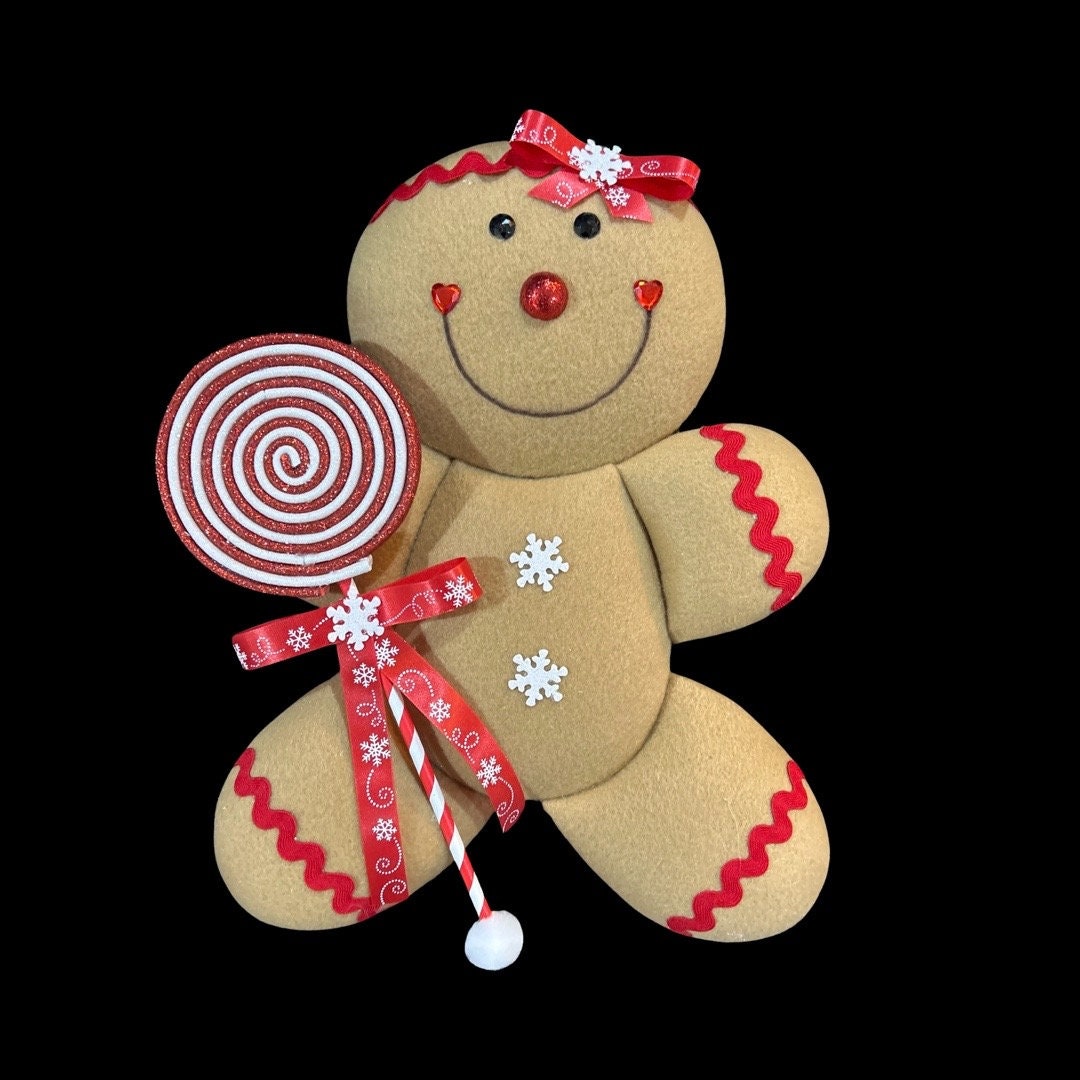 Sweet Treats Gingerbread Man Red Trim - Etsy