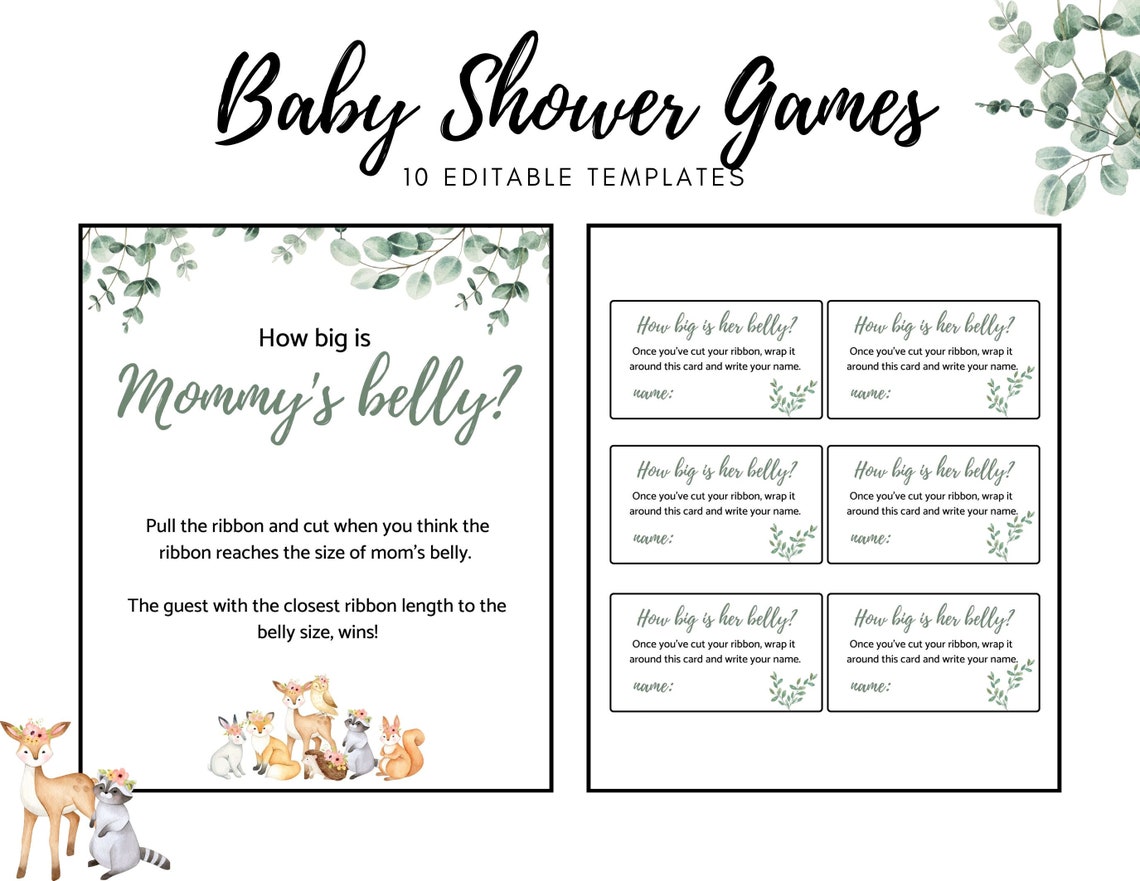 Printable Baby Shower Games. Funny Baby Shower Games. Baby Shower Games ...