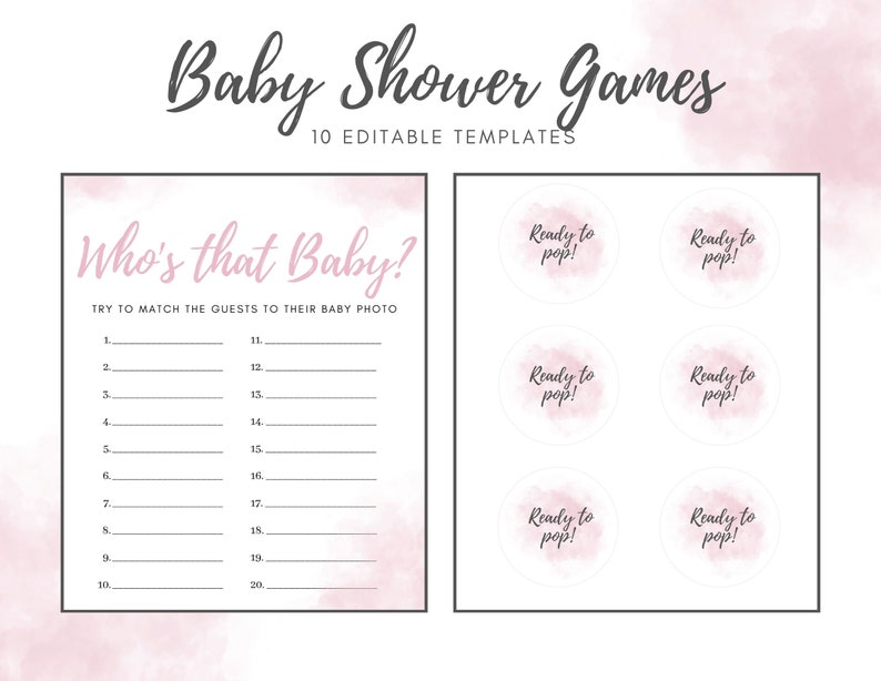 Printable Baby Shower Games. Funny Baby Shower Games. Baby Shower Games ...