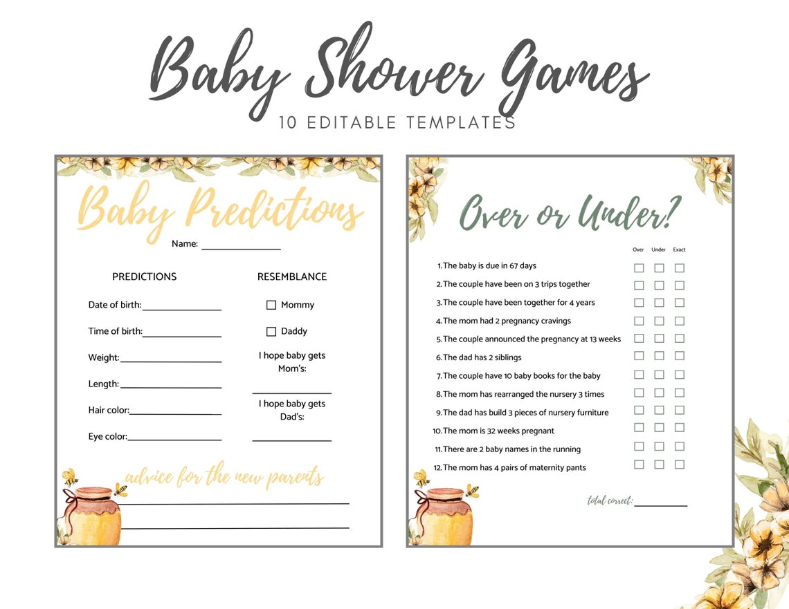 Printable Baby Shower Games. Funny Baby Shower Games. Baby Shower Games ...