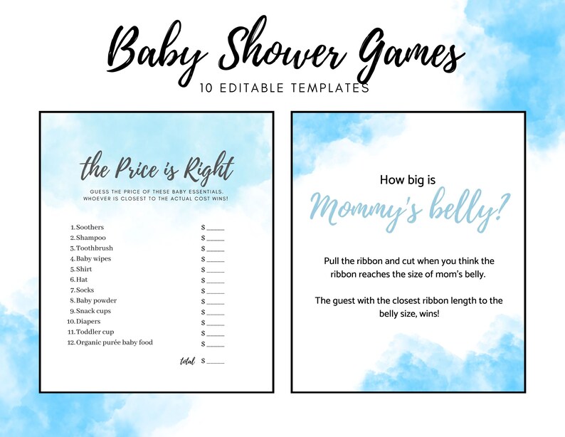 Printable Baby Shower Games. Funny Baby Shower Games. Baby Shower Games ...