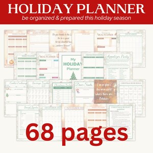 Christmas Planner Printable Holiday December Planner Christmas Gift to ...