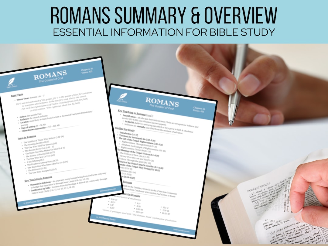 Romans Bible Study Guide New Testament Resource Book Overviews Beginner ...