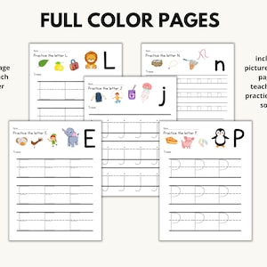 Printable Alphabet Handwriting Practice ABC Printing Practice Learning ...