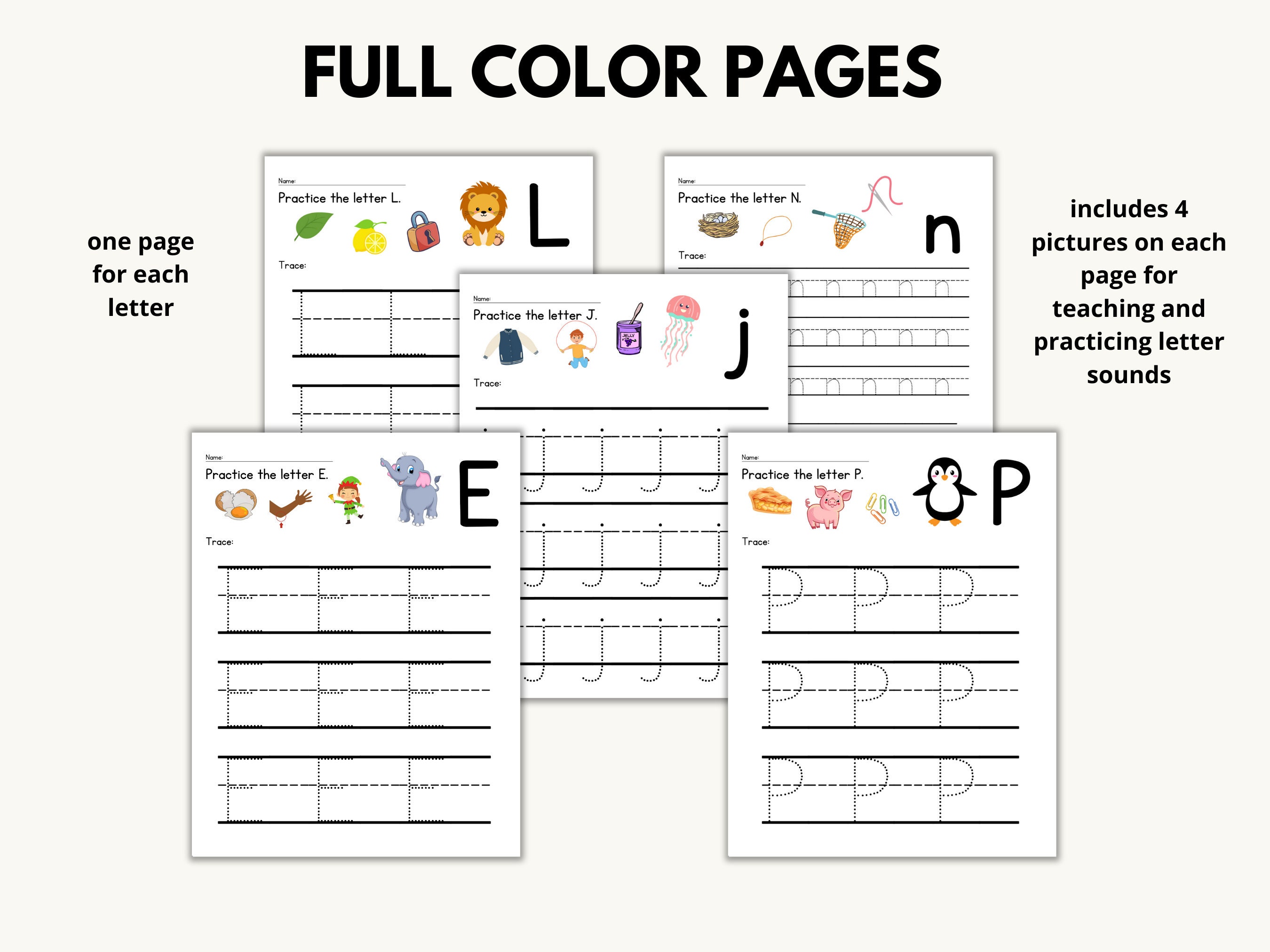 Printable Alphabet Handwriting Practice ABC Printing Practice Learning ...