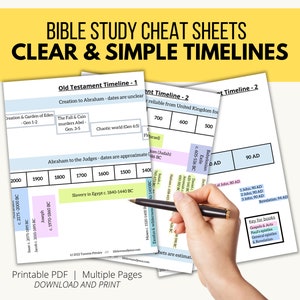 Bible Study Cheat Sheets New Testament Overview Old Testament Overview ...