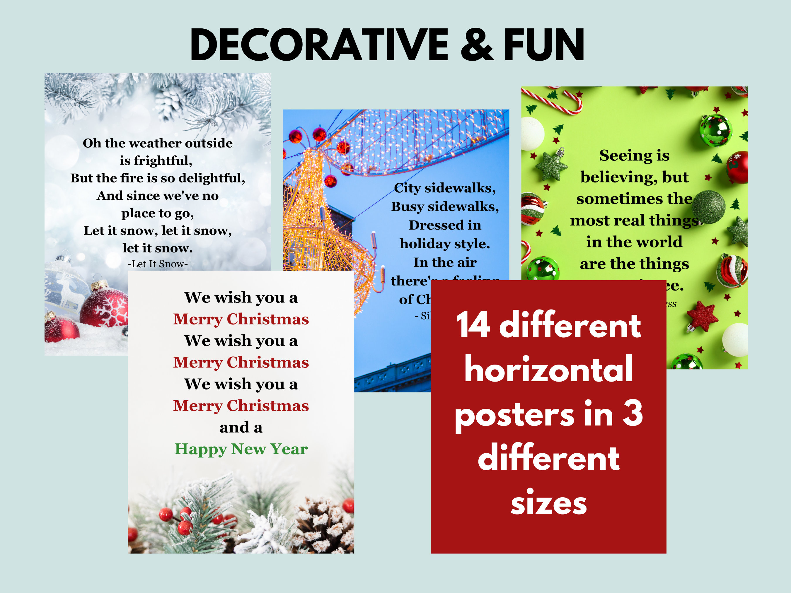 Printable Christmas Posters & Signs Christmas Quotes Quotations ...