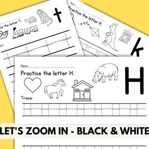 Printable Alphabet Handwriting Practice ABC Printing Practice Learning ...