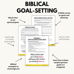 Biblical Goal Setting Bible Verses on Goals Bible Examples of Goals ...